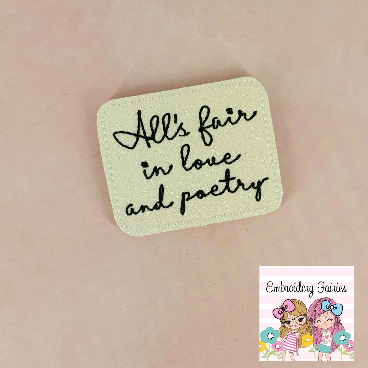 All's Fair in Love Feltie Design – Embroidery Fairies