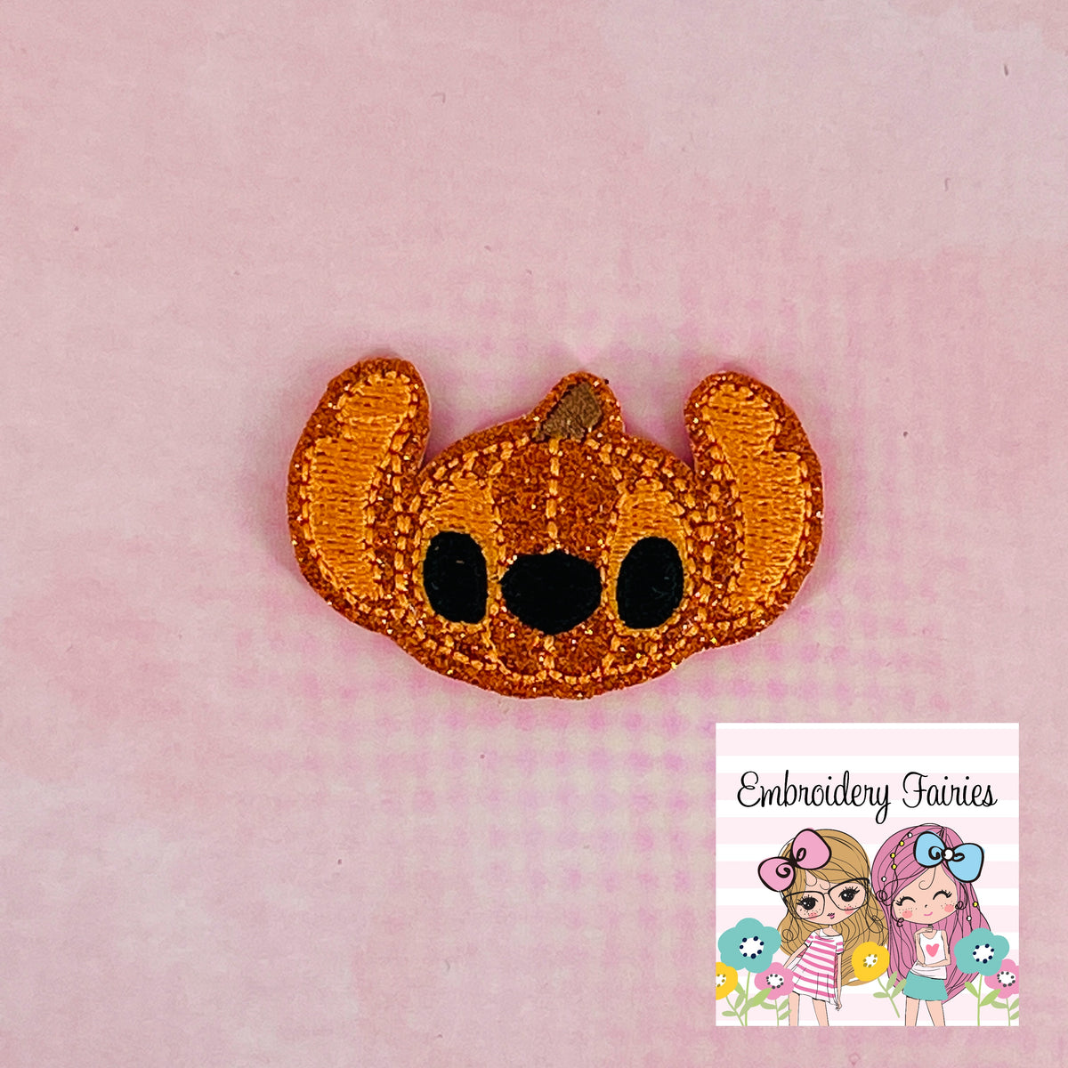 Stitch Pumpkin Feltie Design – Embroidery Fairies