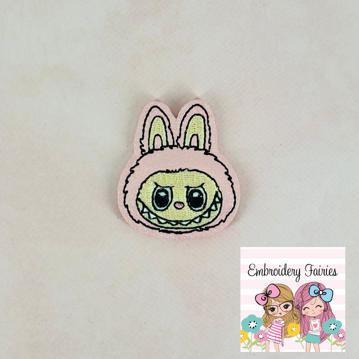 Labubu Face Feltie Design – Embroidery Fairies