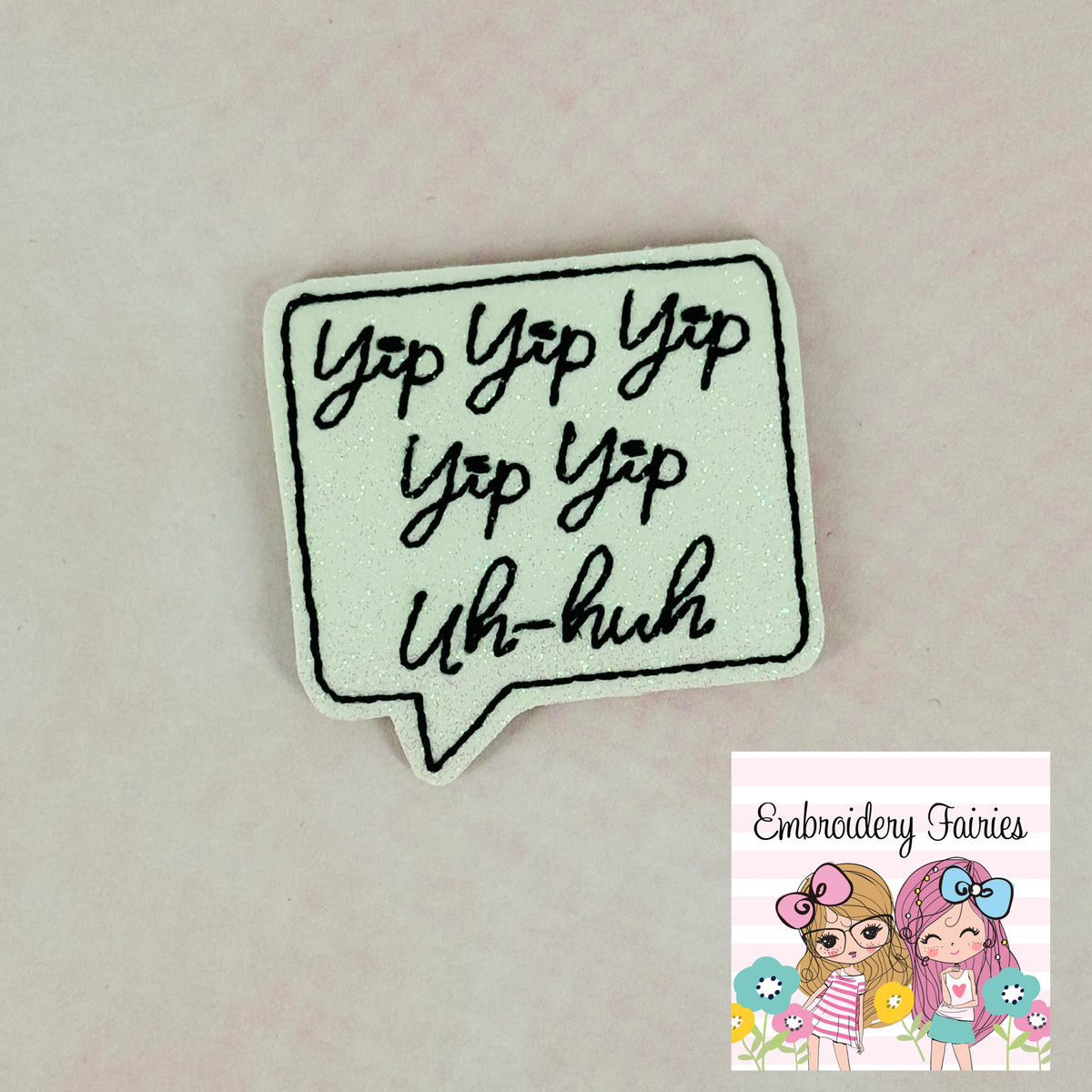 Yip Yip Bubble Feltie Design – Embroidery Fairies