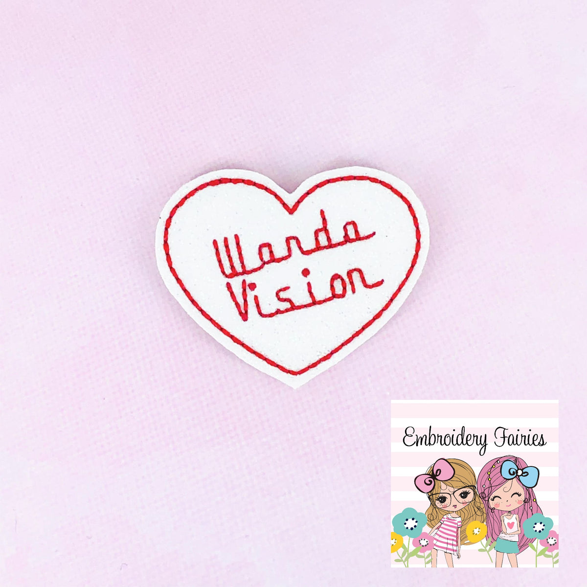 WandaVision Heart Feltie Design – Embroidery Fairies