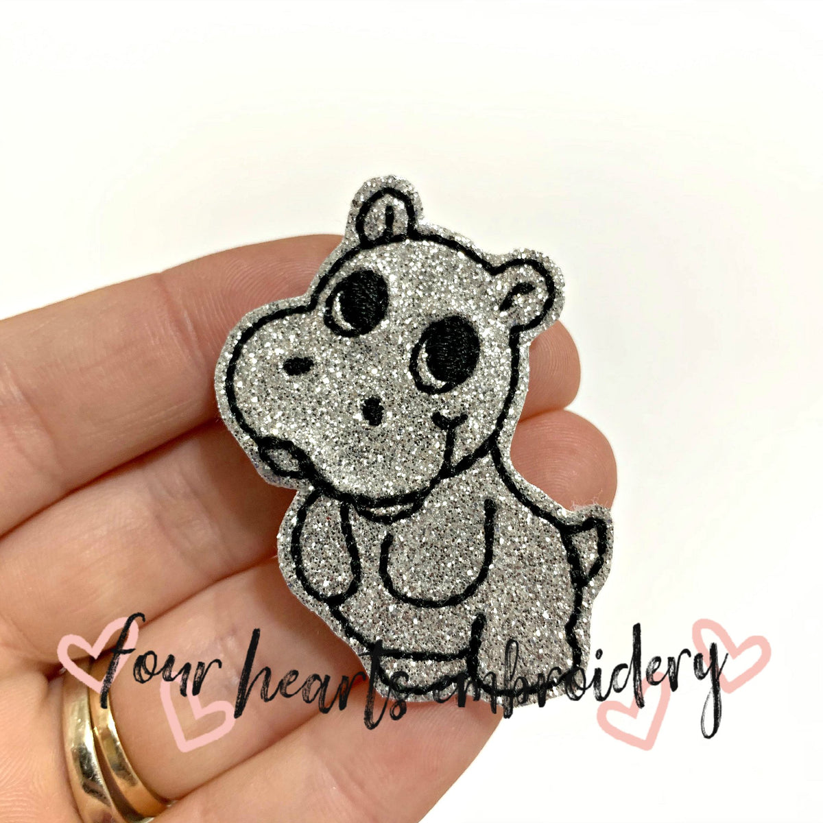 Halle Hippo Feltie – Embroidery Fairies