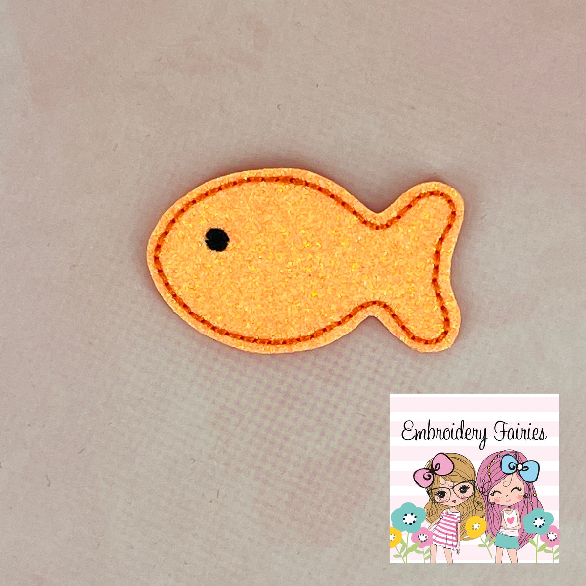 Goldfish Cracker Feltie Design – Embroidery Fairies