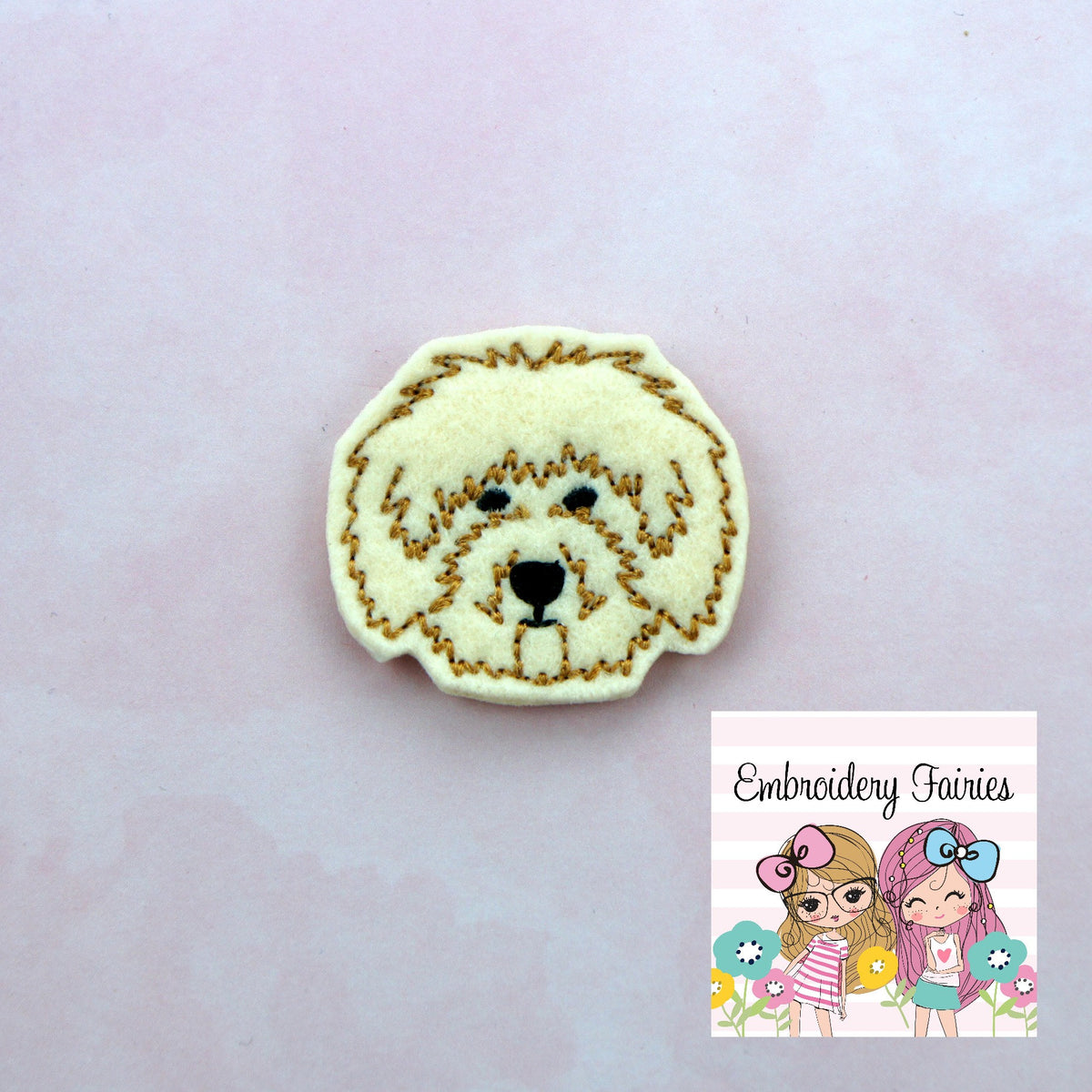 Doodle Dog Feltie File - Labradoodle Feltie Design - ITH Design - Embr ...