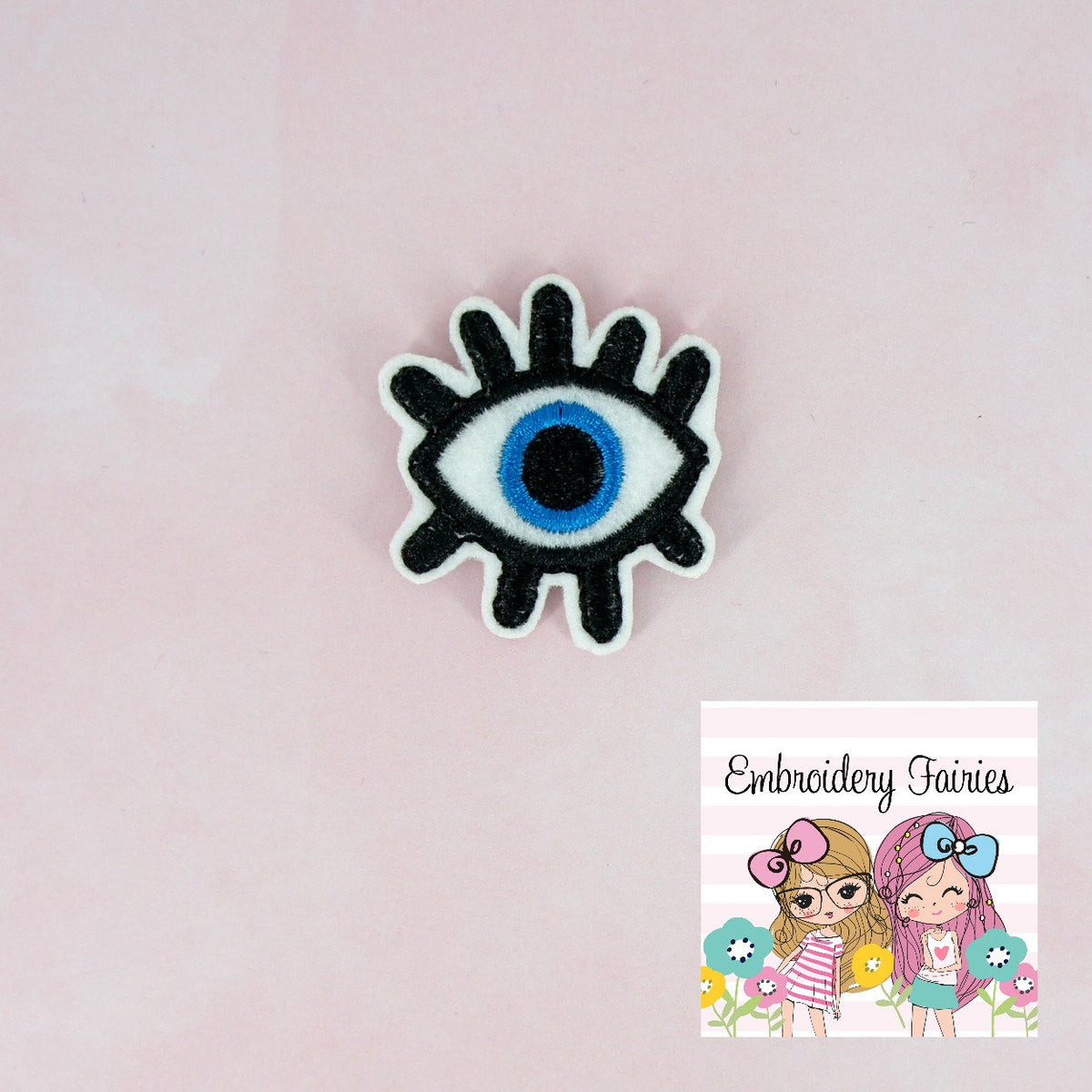 Evil Eye Feltie - ITH Design - Embroidery Digital File - Machine Embro ...